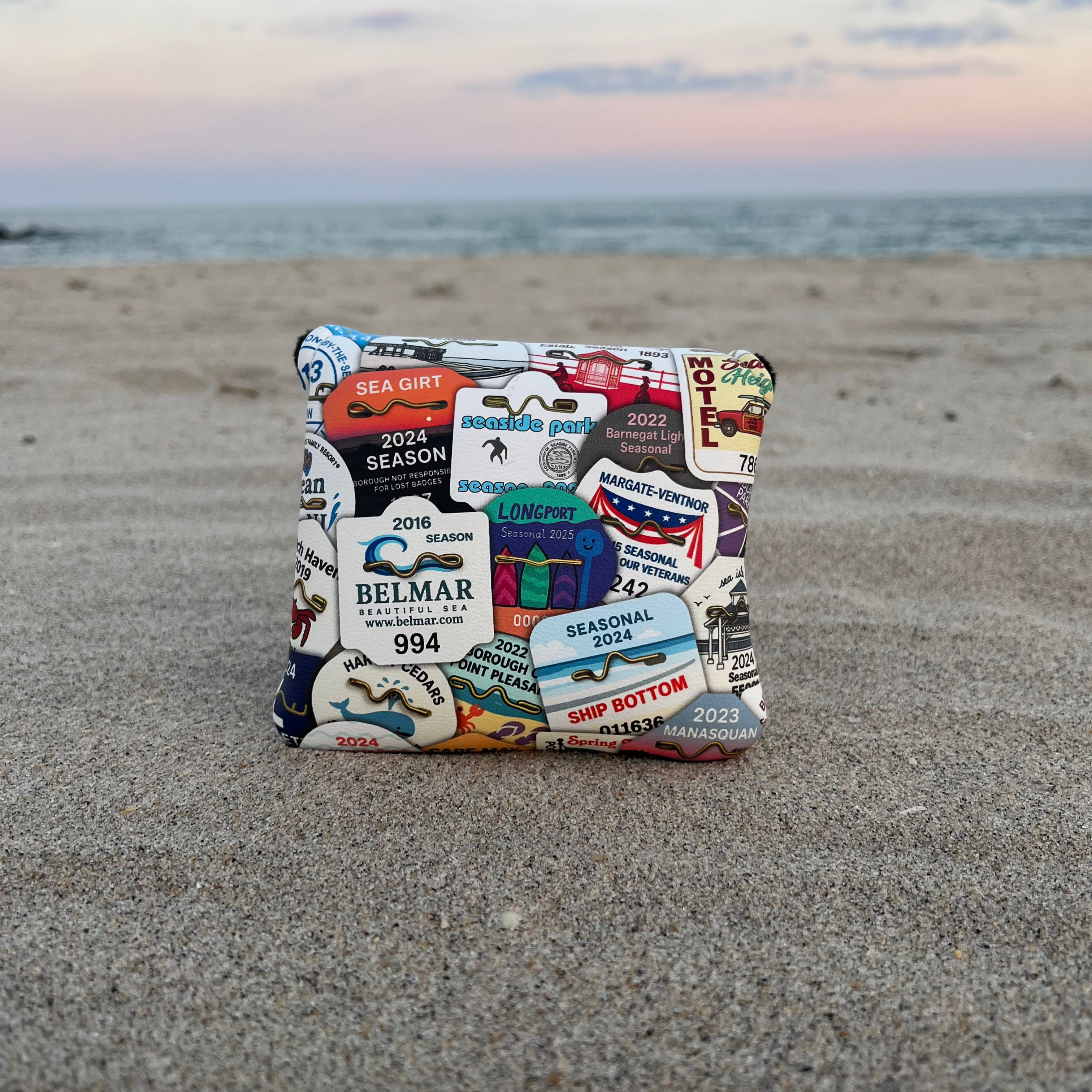 Beach Badge Putter Cover (Mallet) – Down The Shore Golf